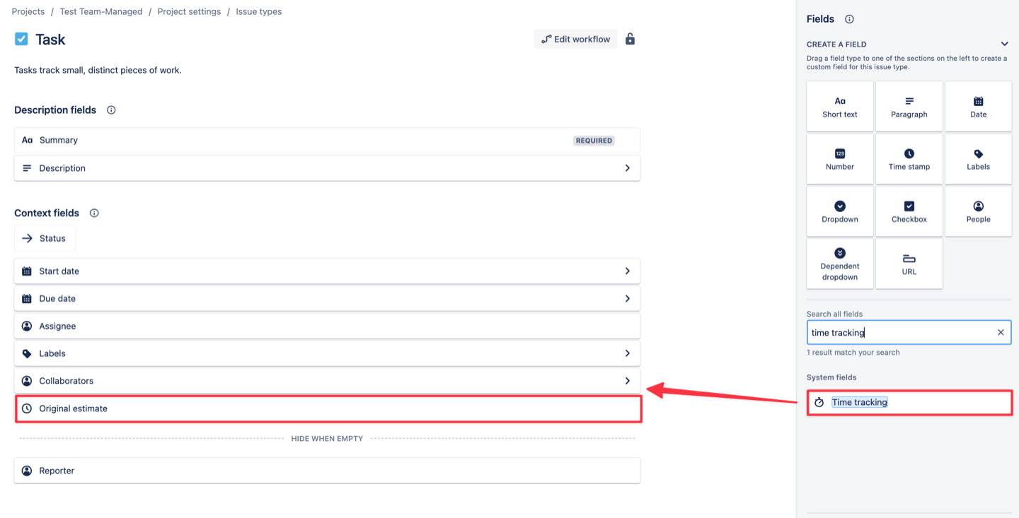 How to setup 'Original Estimate' and 'Time Tracking' fields for Jira Team-Managed (formerly ...